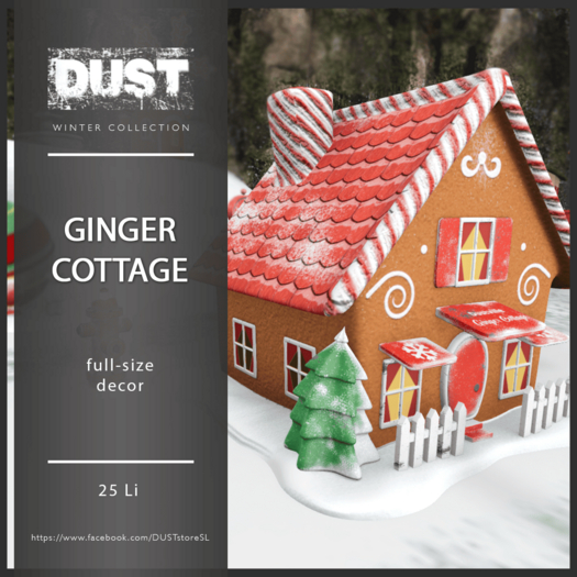 Second Life Marketplace - DUST: Ginger Cottage Building