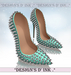Second Life Marketplace - Sharon Heels Sweet Green & Silver