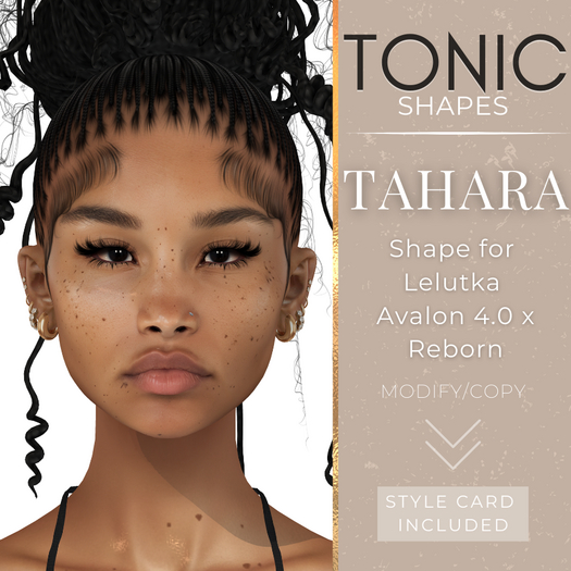 Second Life Marketplace - TONIC - Tahara Shape for Lelutka Avalon 4.0 x eBody Reborn