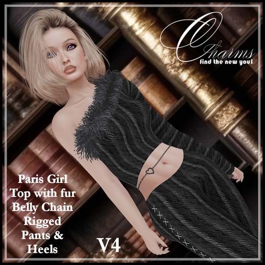 Second Life Marketplace - *CHARMS* - Paris Girl V4 Lara DEMO