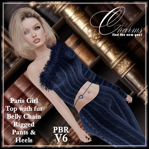 Second Life Marketplace - CHARMS - Paris Girl V6 PBR Lara