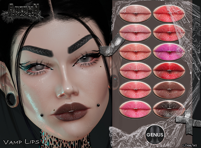 Second Life Marketplace - AutumN- VAMP LIPS GENUS APPLIER