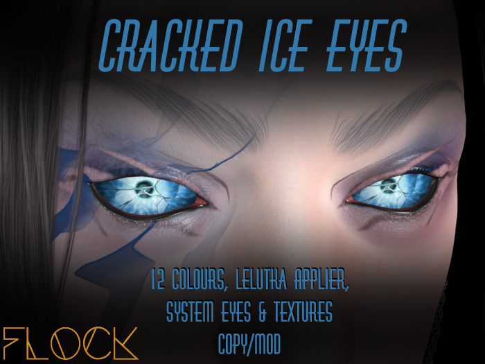Second Life Marketplace - [FLOCK] - Cracked Ice Eyes - Fatpack