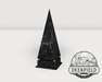 Second Life Marketplace - 19 Fancy Decor: Pyramid Obelisk (black