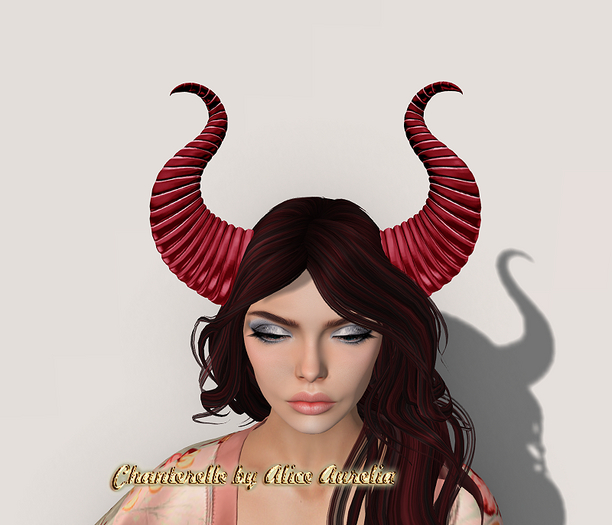 Second Life Marketplace - 12. Blueberry / COMMON / Devil Horns - Fire