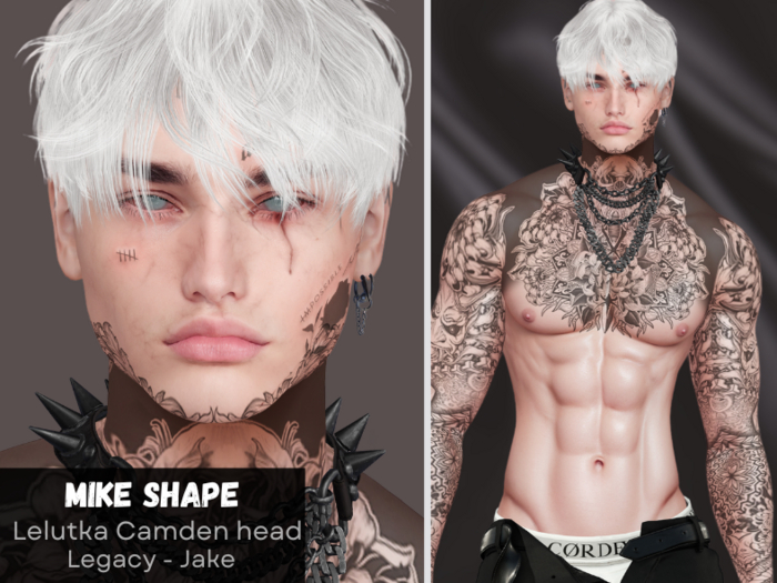 Second Life Marketplace - [Stanley] Mike Shape Camden - Lelutka Camden ...