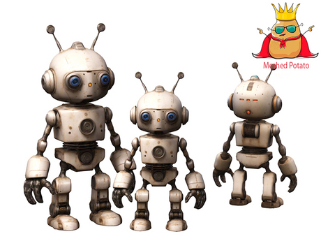 Second Life Marketplace - Meshed Potato - Robot Full Perm