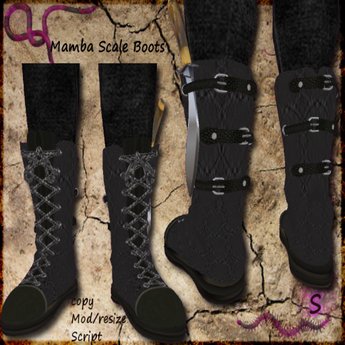 Second Life Marketplace - ~~MO~~Mamba Scale Boots