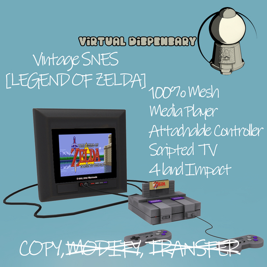 Second Life Marketplace - Vintage TV Video Game Classic No.2