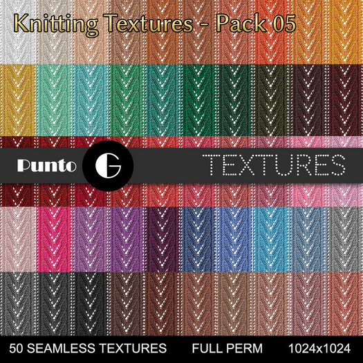 Second Life Marketplace - Full Perm Textures - Knitting Pack 05