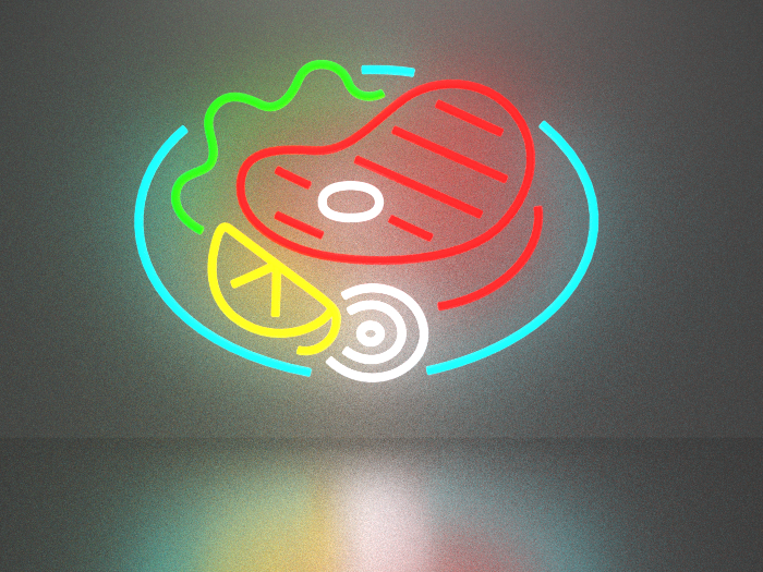 Second Life Marketplace - Steak neon sign Full Permission