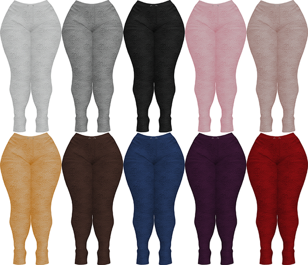 Second Life Marketplace - !C Bella Pants w.texture hud(EBR-MT-LG-K)