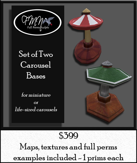 Second Life Marketplace - FMN Full Perms Set of TWO Sculpty 1 Prim ...