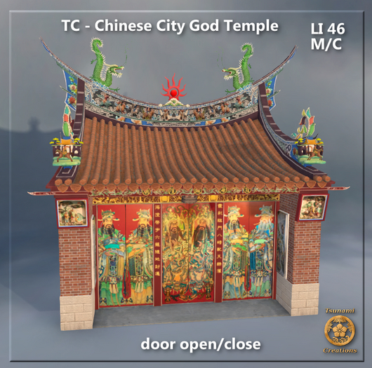 Second Life Marketplace - TC - Chinese City God Temple