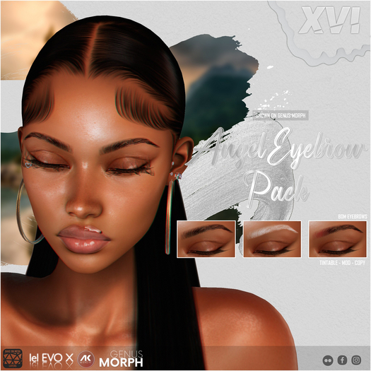 Second Life Marketplace - XVI - Angel Eyebrows Pack / EvoX