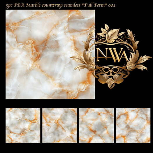 Second Life Marketplace - 5pc PBR Marble countertop texture seamless ...