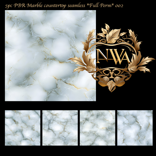 Second Life Marketplace - 5pc PBR Marble countertop texture seamless ...