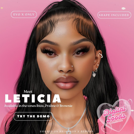 Second Life Marketplace - DG$- Leticia Skin (Praline)