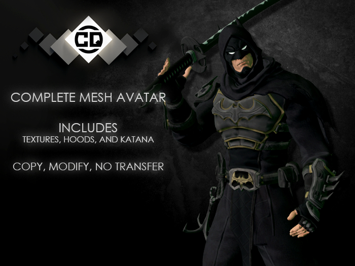 Second Life Marketplace - .:CQ:. Batman Ninja Night Bento Avatar