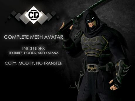 Second Life Marketplace - .:CQ:. Batman Ninja Night Bento Avatar