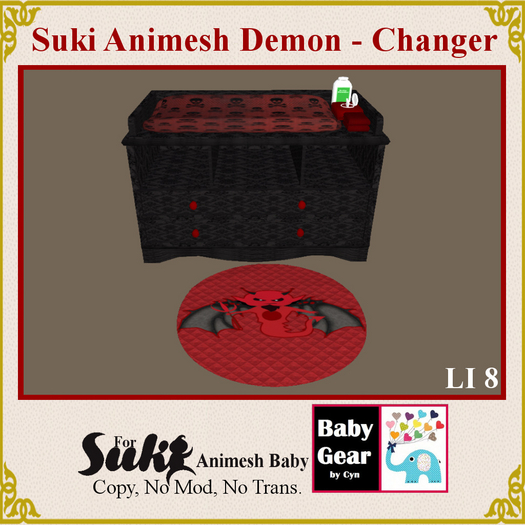 Second Life Marketplace - Suki Animesh Baby - Demon Changer (Boxed)
