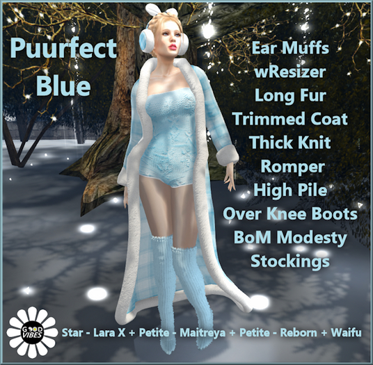 Second Life Marketplace - GoodVibes Puurfect BabyBlue
