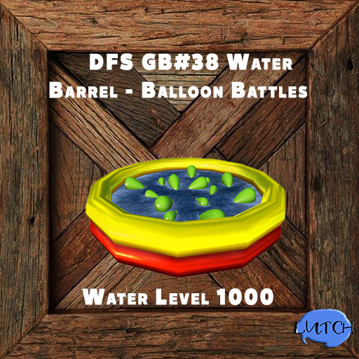 Second Life Marketplace - DFS GB#38 Water Barrel - Balloon Battles
