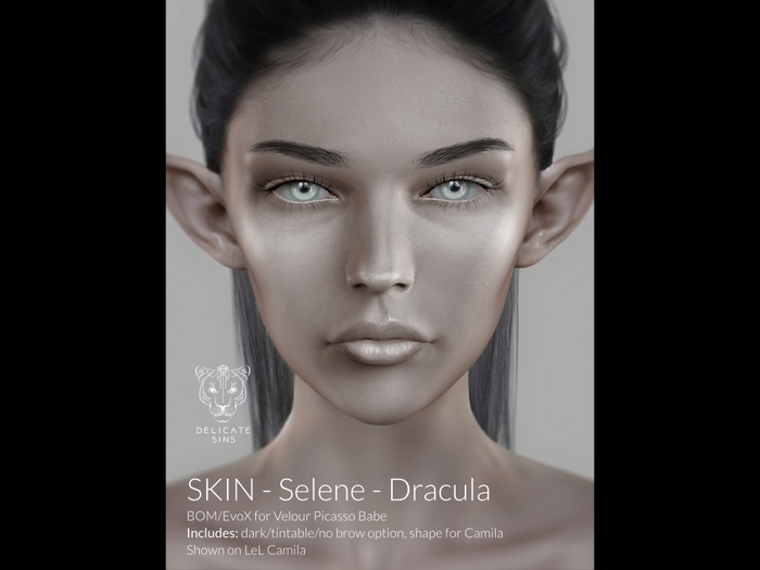 Second Life Marketplace - {DS} - Skin BOM/EvoX - Selene - Dracula