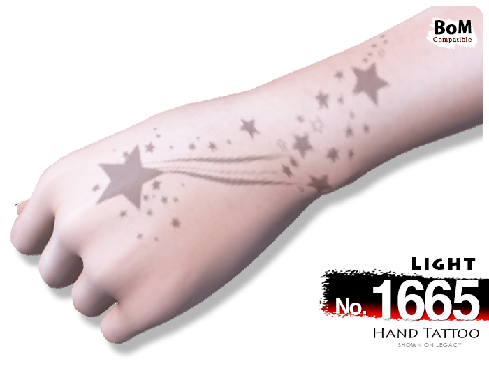 Second Life Marketplace - (Hand Tattoo) No.1665 Light