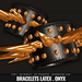 Second Life Marketplace - [BL] Juno bracelets latex // onyx