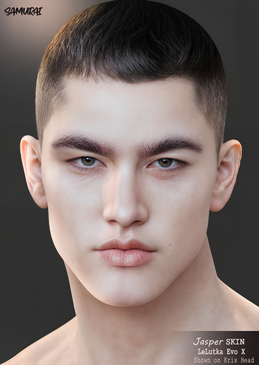 Second Life Marketplace - SAMURAI Jasper Mod SHAPE Show on KRIS HEAD