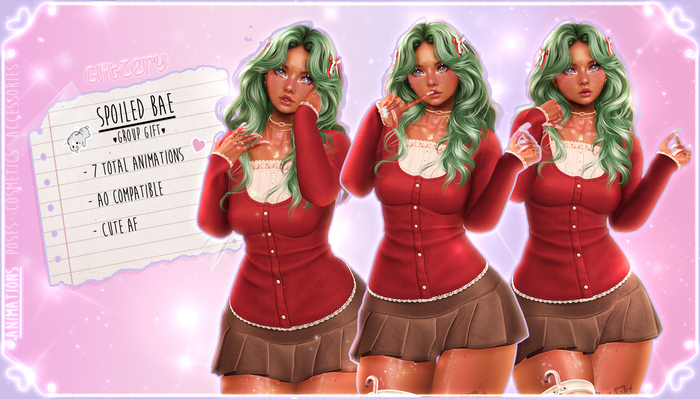 Second Life Marketplace - Glitzery ~ Spoiled Bae! '24 xmas group gift