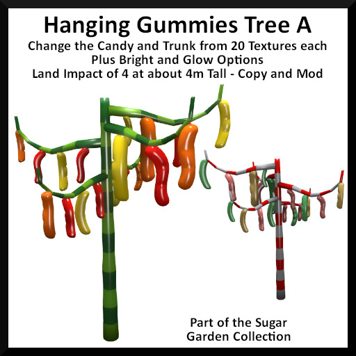 Second Life Marketplace - Ever Green - Sugar Garden - Hanging Gummies ...