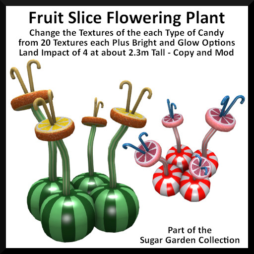 Second Life Marketplace - Ever Green - Sugar Garden - Fruit Slice ...