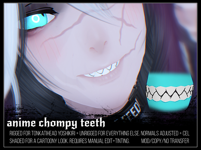 Second Life Marketplace - [M.O.R] chompy anime teeth