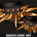 Second Life Marketplace - [BL] Juno bracelets leather // onyx
