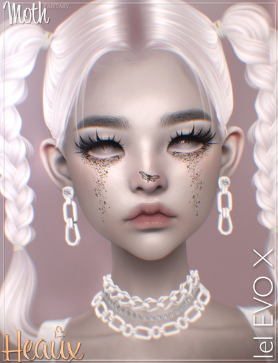 Second Life Marketplace - [Heaux] Moth [Fantasy] - Dark Elf *Velour Tone