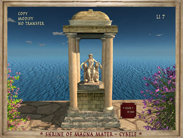 Second Life Marketplace - Shrine of Roman Magna Mater - Phrygian Cybele ...