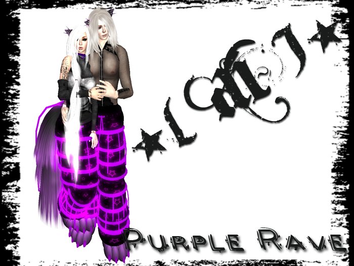 Second Life Marketplace - *(DL)* Purple Rave Outfit