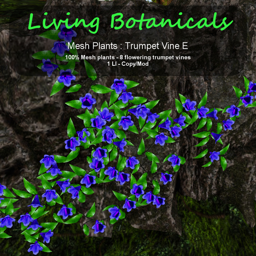 Second Life Marketplace - Inochi Botanicals - Mesh Plant "Trumpet Vine E"