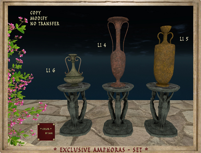 Second Life Marketplace - Exclusive Amphoras set