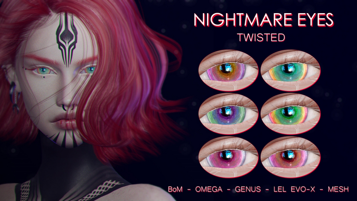 Second Life Marketplace - -bus- NIGHTMARE Eyes Twisted .{GENUS-LEL- BOM ...
