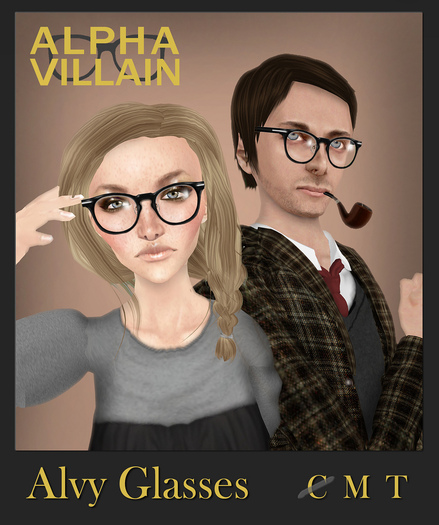Second Life Marketplace - Alphavillain - Alvy Glasses