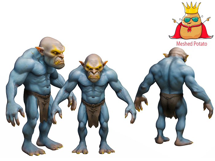 Second Life Marketplace - Meshed Potato - Cave Troll Full Perm