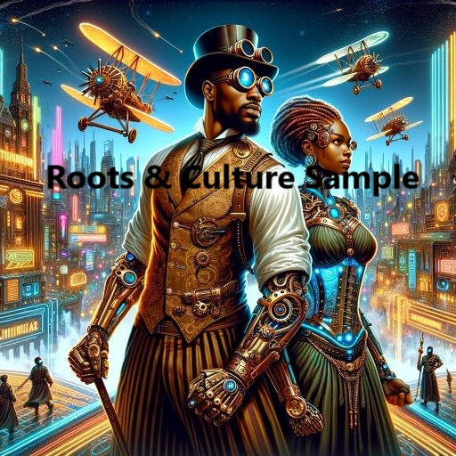 Second Life Marketplace - R&C- Afro-Future-SteamPunk 1 (canvas)(ADD)