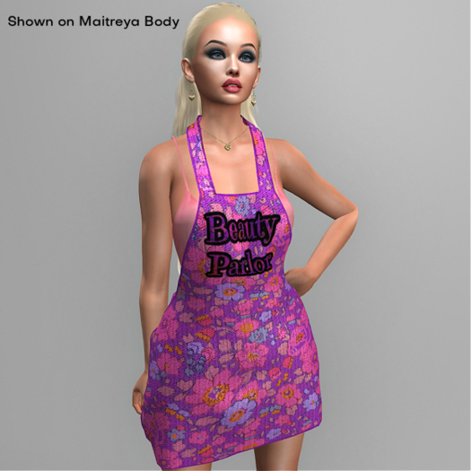 Second Life Marketplace - Beauty Parlor Apron For Belleza Freya Body