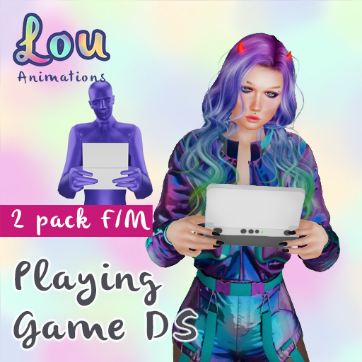 Second Life Marketplace - Playing Game DS Animation Female & Male FULL ...
