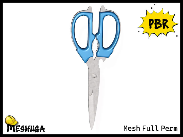 Second Life Marketplace - Meshuga PBR Kitchen - Scissors FULL PERM MESH
