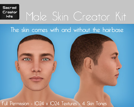 Second Life Marketplace - *Sacred* - Skin Creator Kit - Male Skin Tga ...