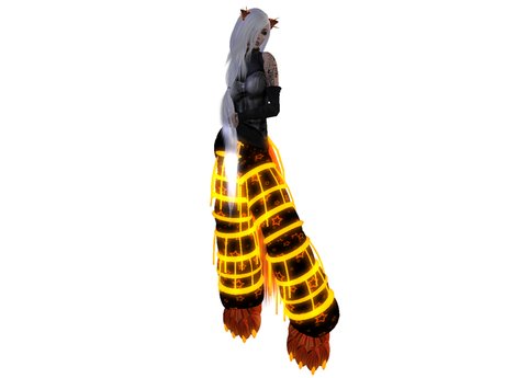 Second Life Marketplace - *(DL)* Orange Rave Outfit